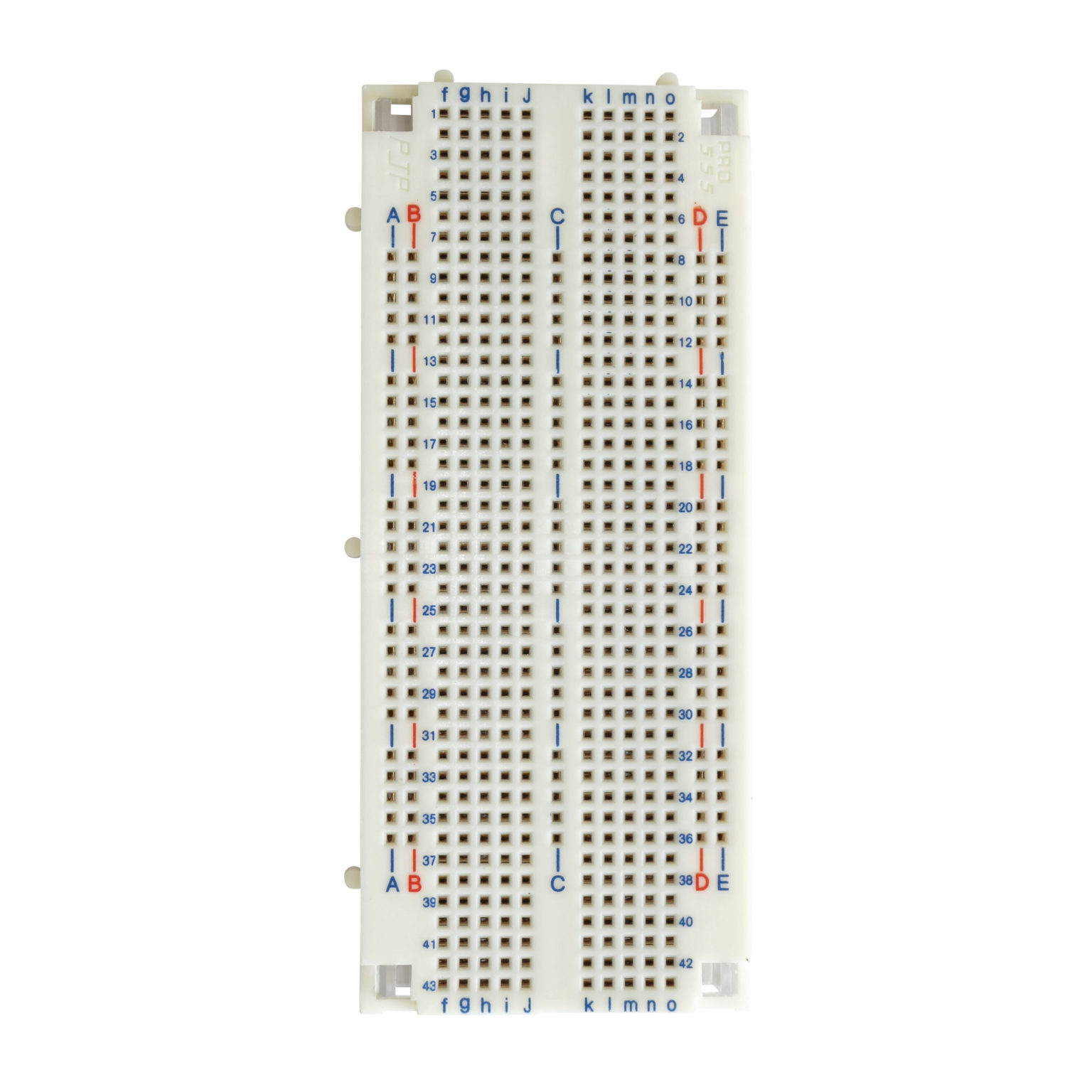 Solderless breadboard, 555 contact points with a 2,54mm pitch – ELECTRO PJP