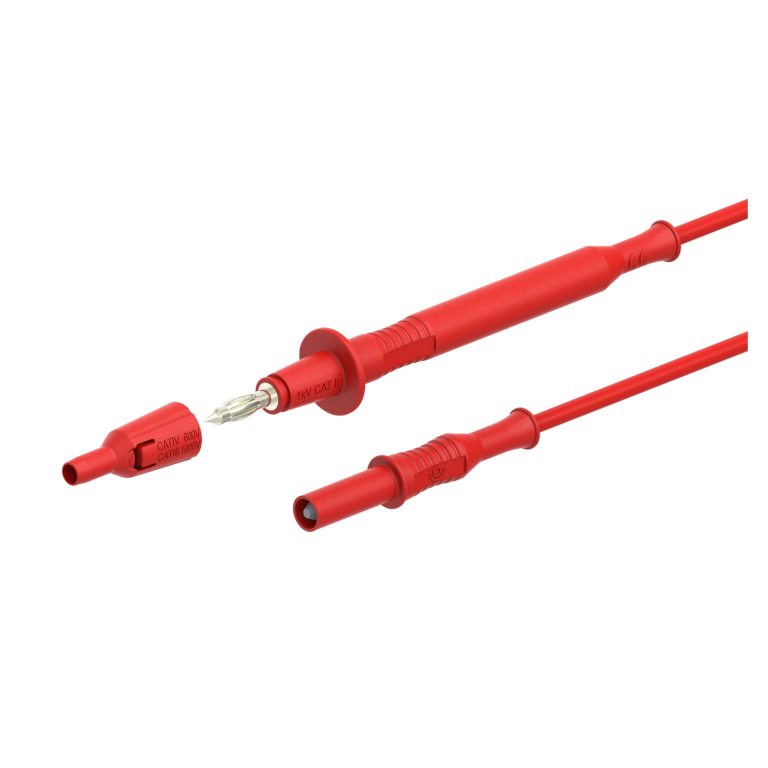 Ø4mm spring loaded test tip / Ø4mm straight banana plug – ELECTRO PJP