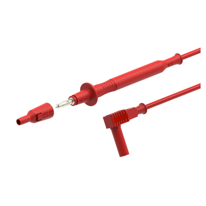 Ø4mm spring loaded test tip / Ø4mm right-angle banana plug – ELECTRO PJP