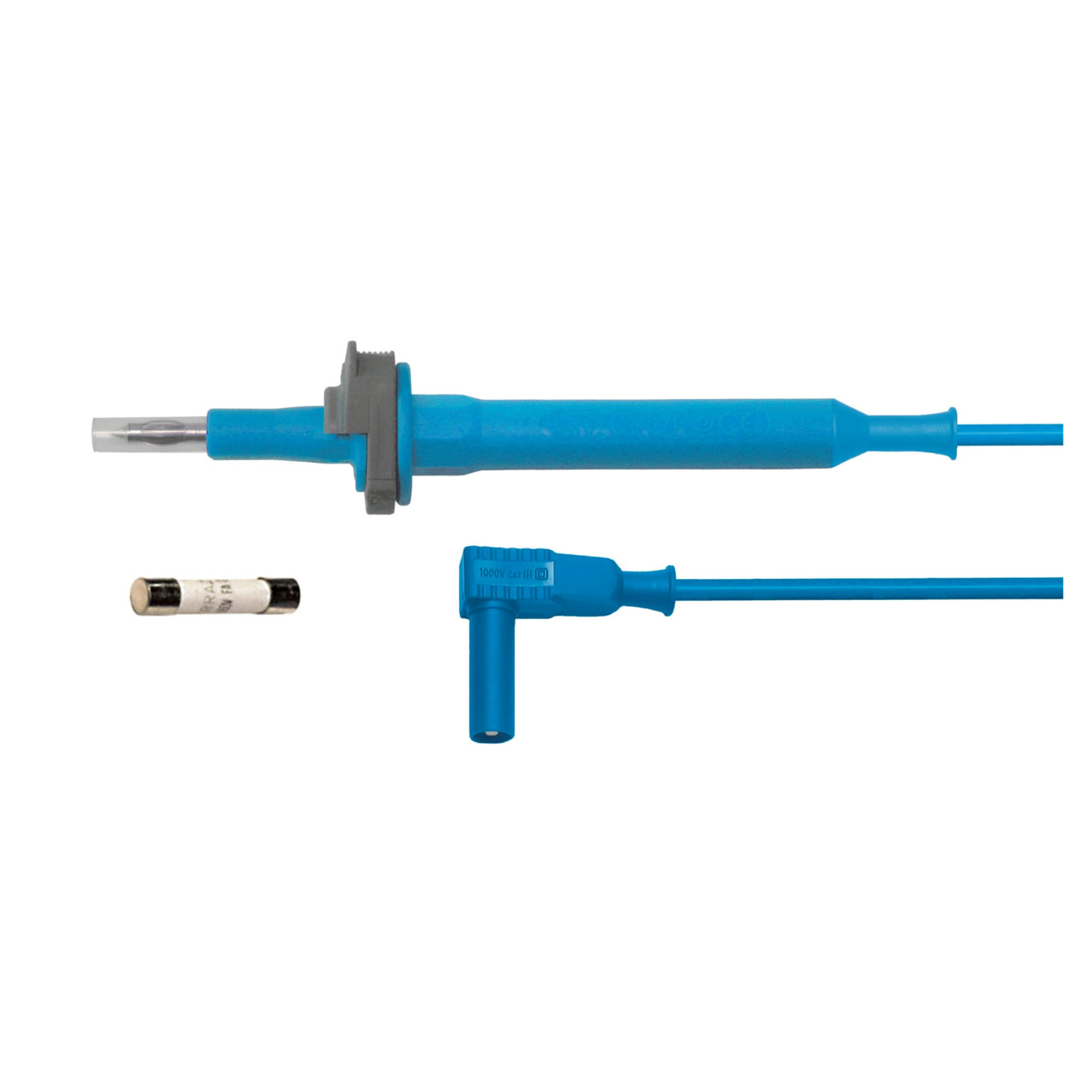 Locking sleeve Ø4mm IP2X Fused test probe / Ø4mm right-angle plug ...