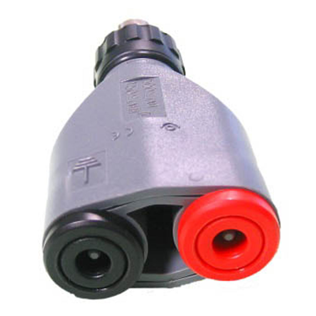 BNC adapter, female / two Ø2mm safety plugs – ELECTRO PJP