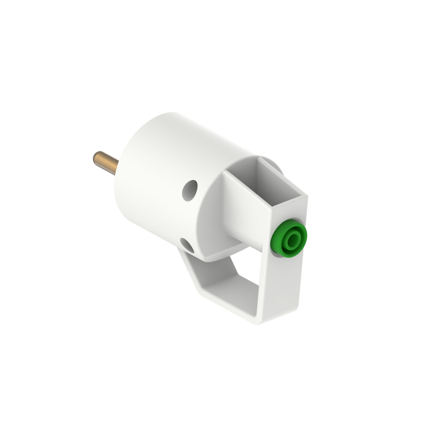 Male socket adapter E Type 2 pole + earth / Ø4mm earth safety socket ...