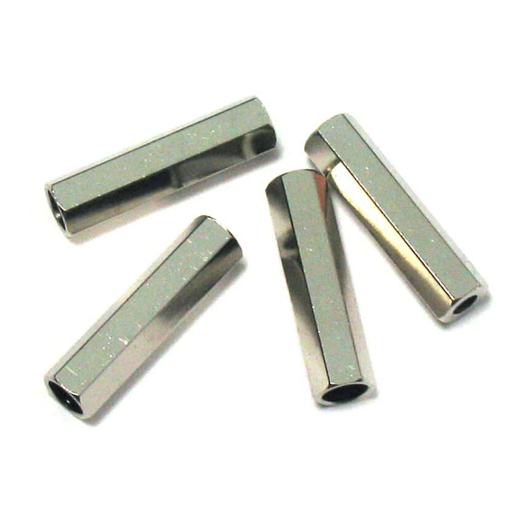 M3 threaded spacers – Ø4mm drilled – Brass Ni – ELECTRO PJP