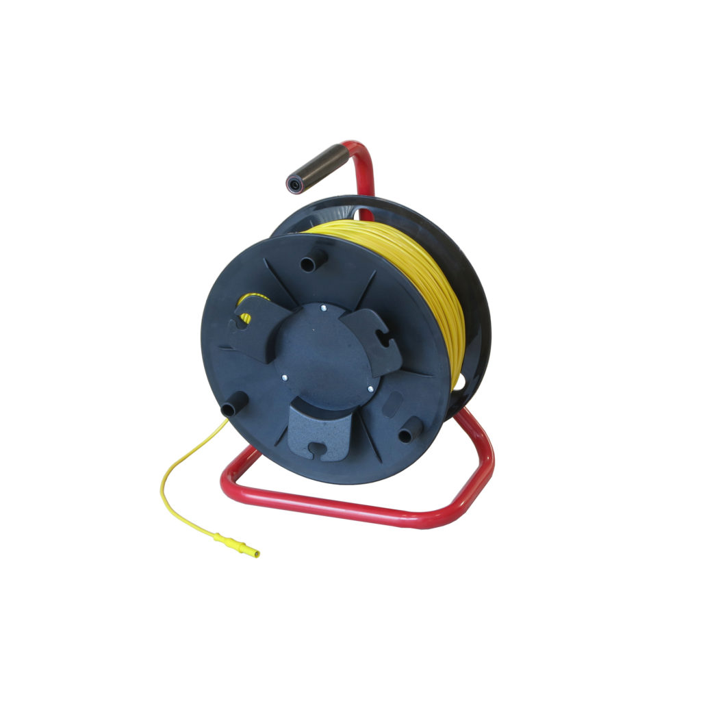 Cable reel with handle / Ø4mm socket and plug – ELECTRO PJP