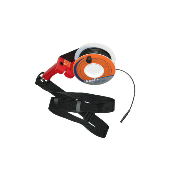 Cable reel with handle and strap / Ø4mm socket and plug – ELECTRO PJP